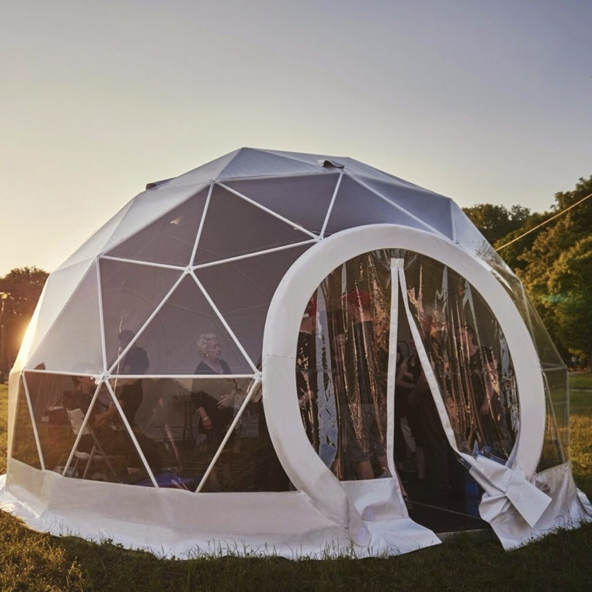 Inflatable Geodesic Camping Tent - InflatableLand