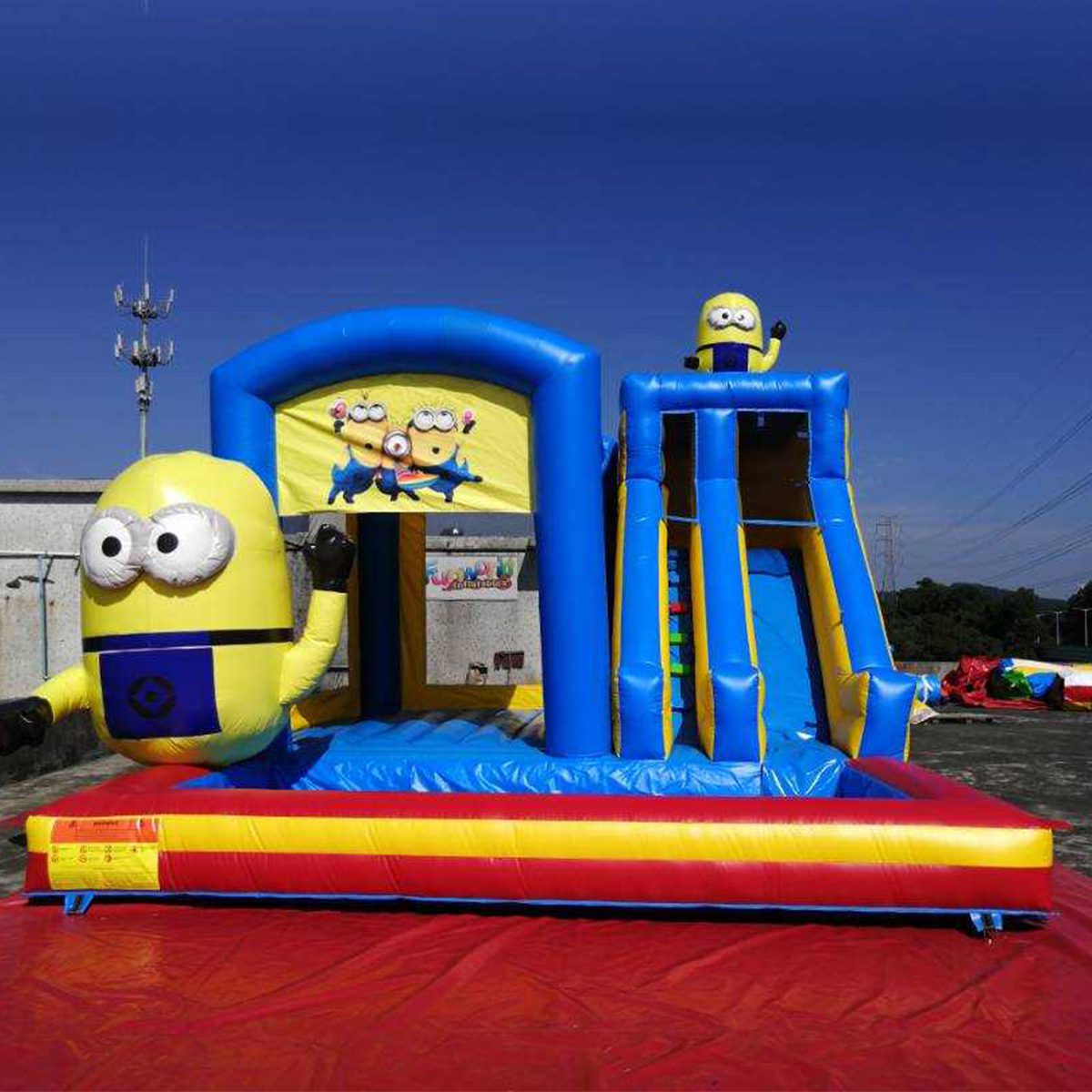 Minion Mania Bounce House Slide - InflatableLand